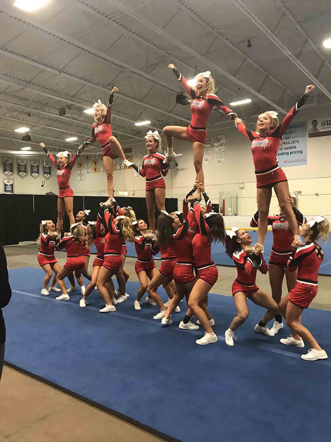 Cheerleading at State - Marist Premier Catholic College Prep Coed Chicago