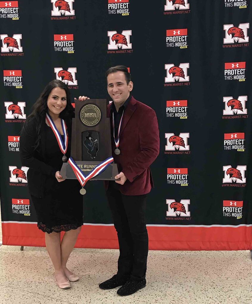 Cheerleading at State - Marist Premier Catholic College Prep Coed Chicago
