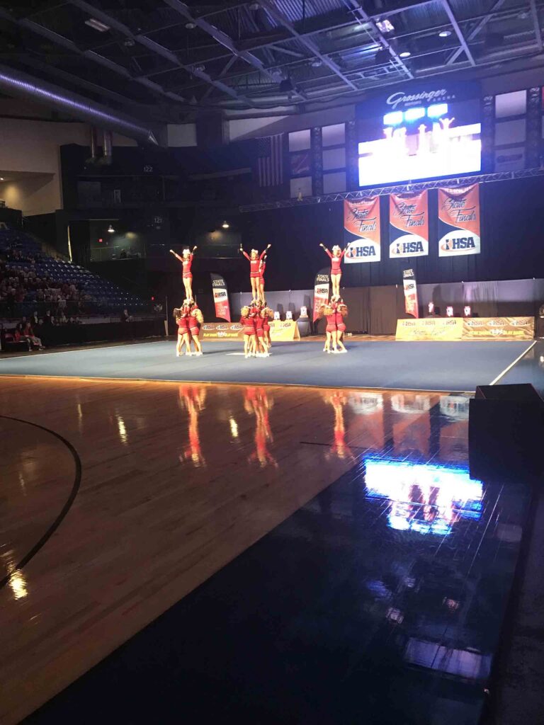 Cheerleading at State - Marist Premier Catholic College Prep Coed Chicago