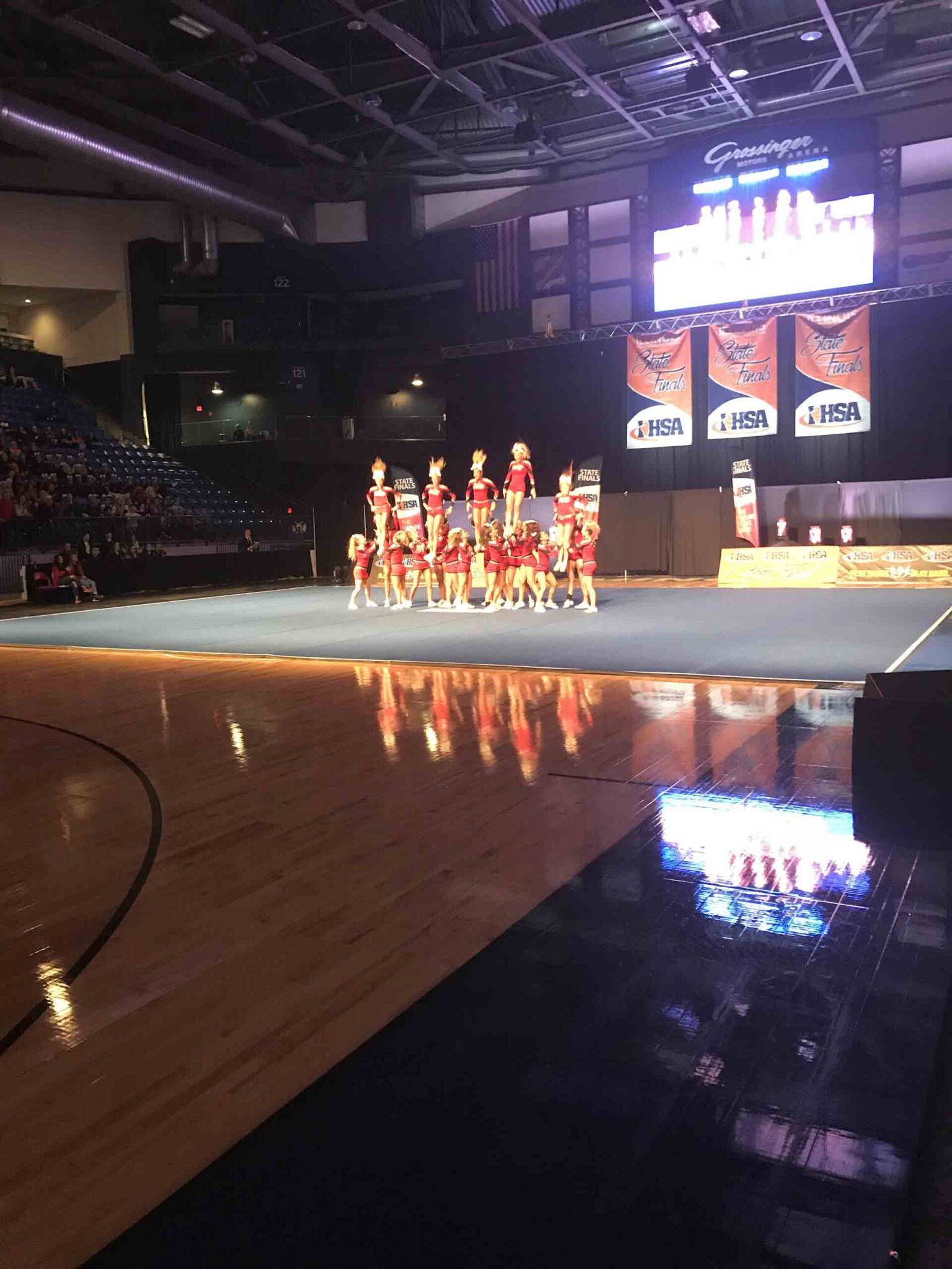Cheerleading at State - Marist Premier Catholic College Prep Coed Chicago